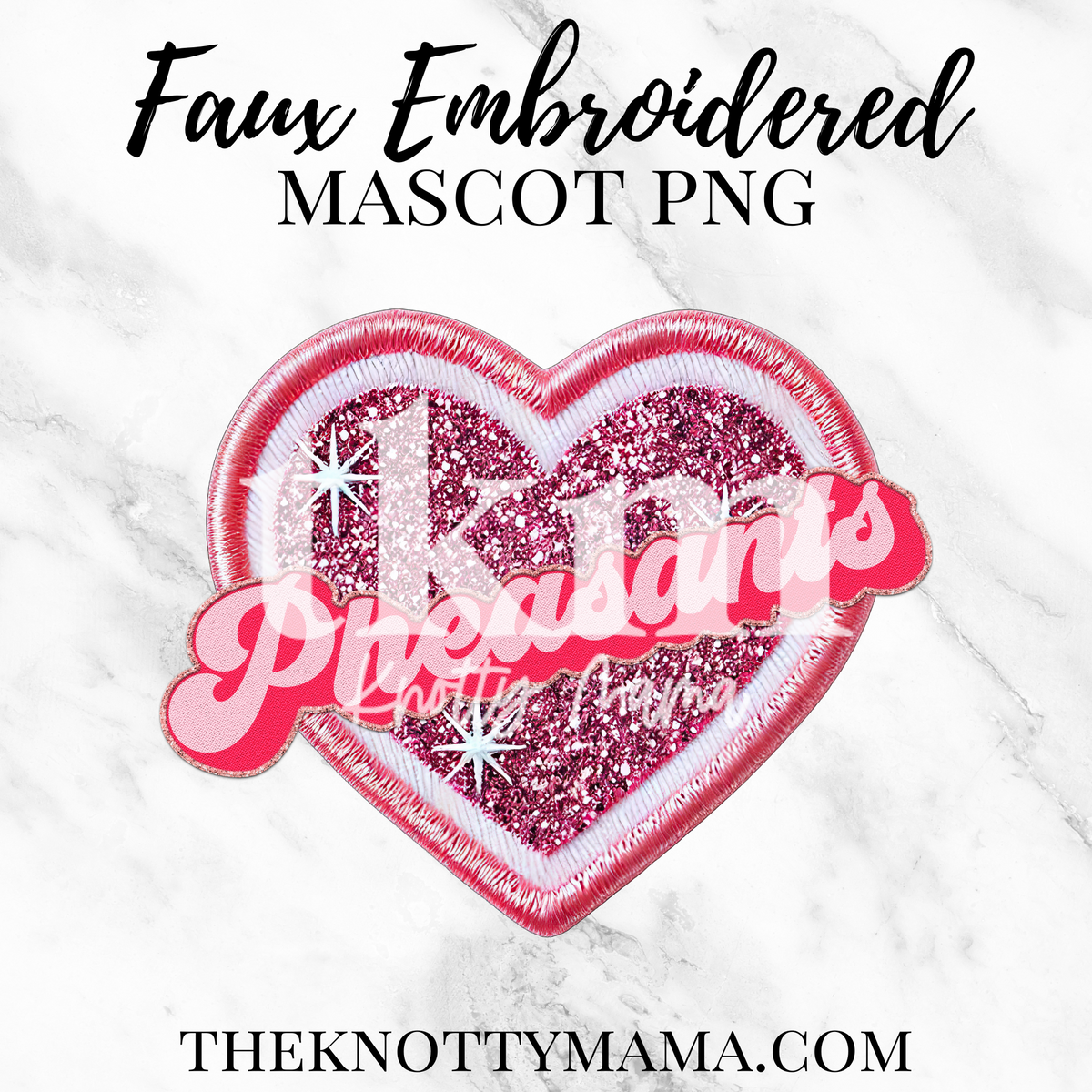 Pheasants Glitter Heart PNG – The Knotty Mama