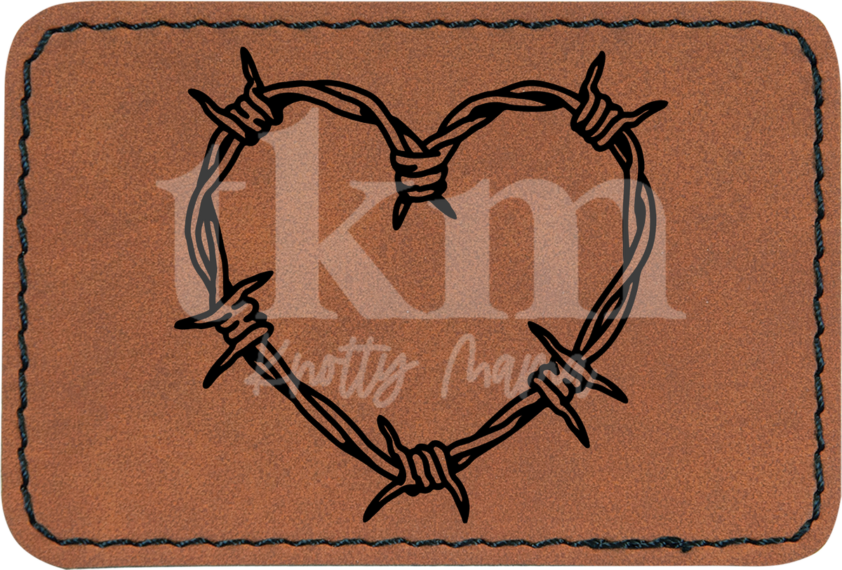 Barbed Heart Patch – The Knotty Mama