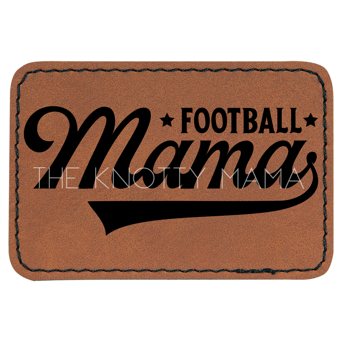 Football Mama Swoosh Patch – The Knotty Mama