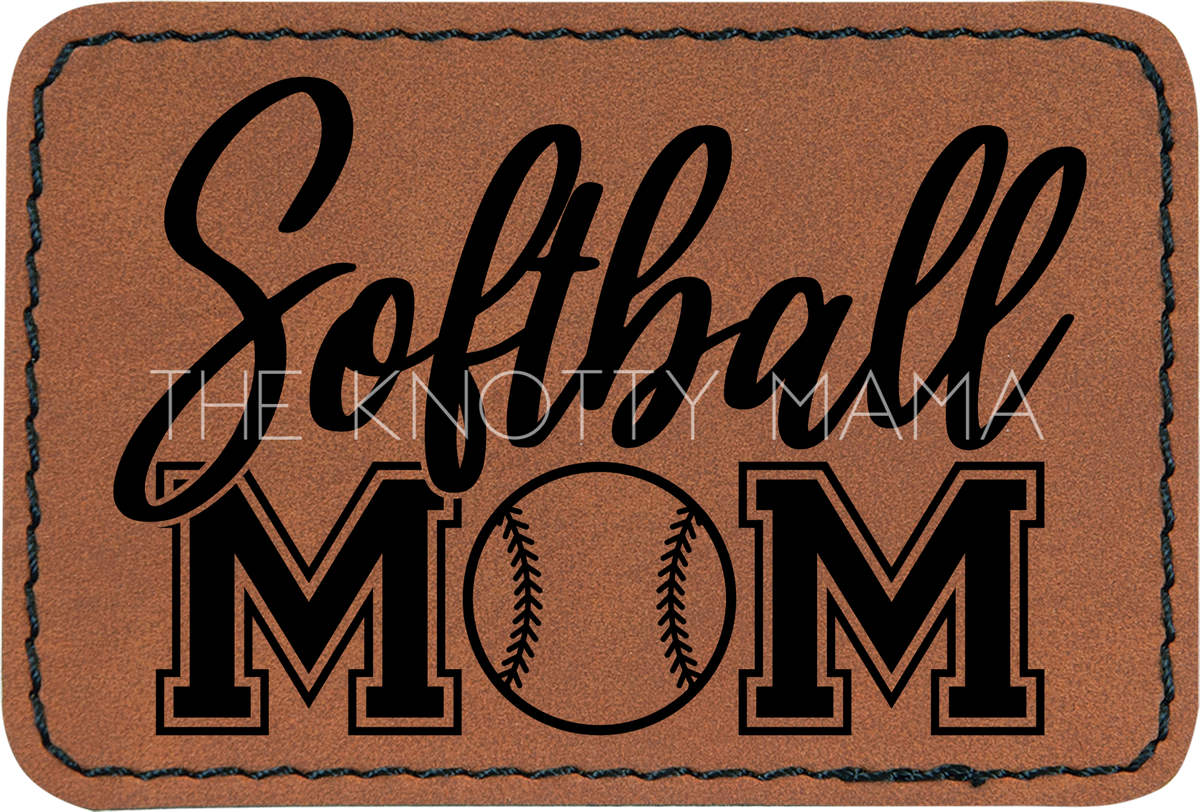 Softball Mom Varsity Patch The Knotty Mama