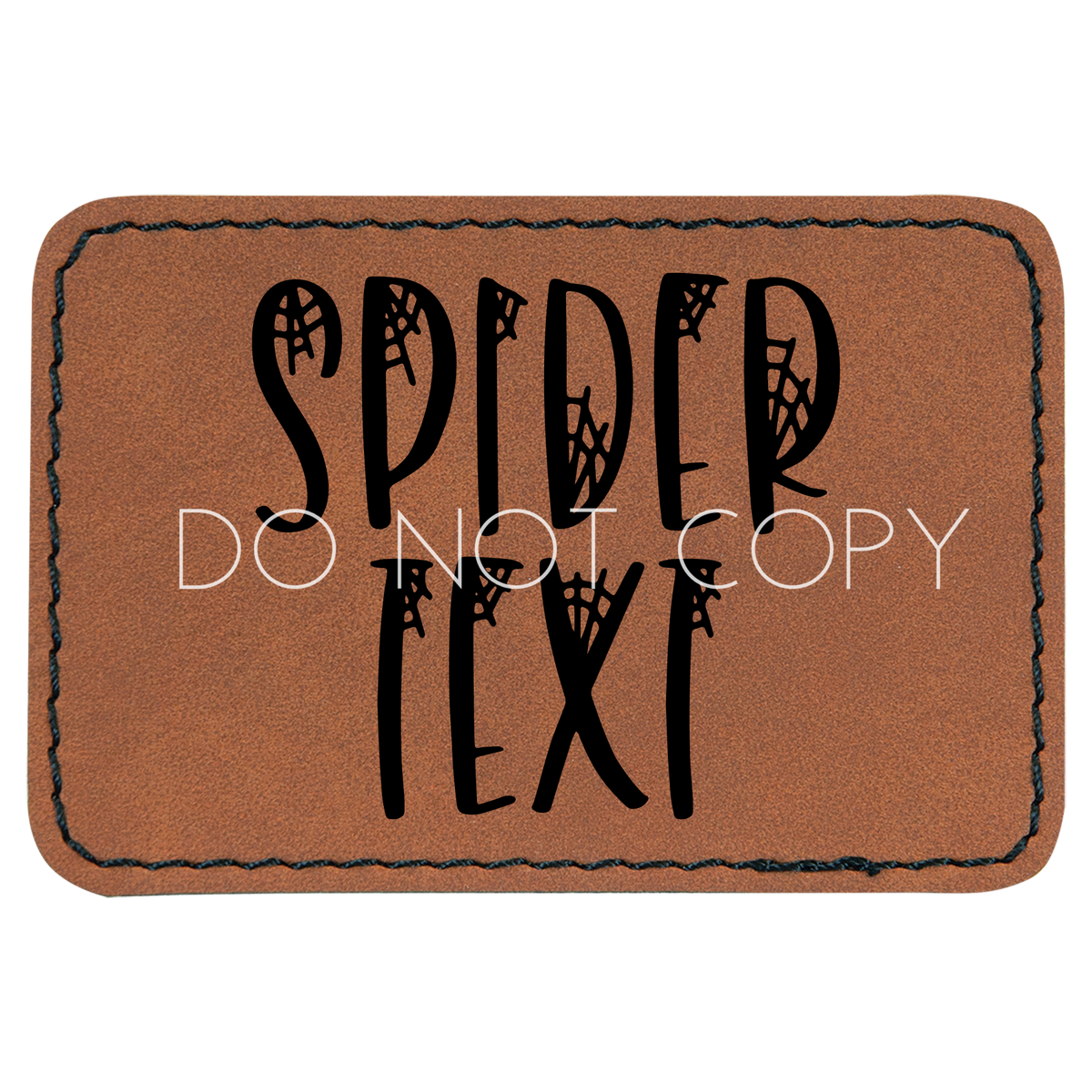 Spider Font Custom Text Patch – The Knotty Mama