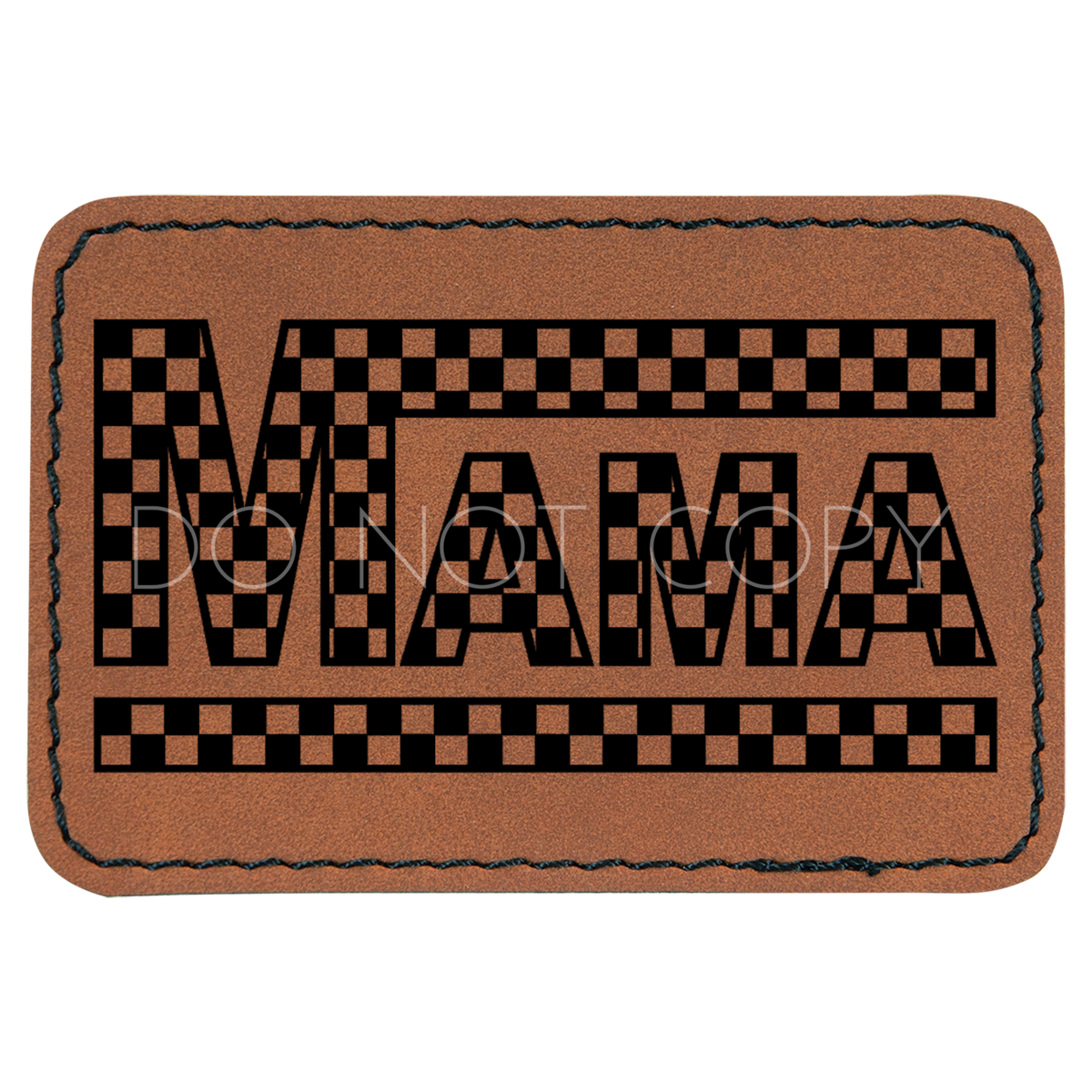 Checkered Mama Patch – The Knotty Mama