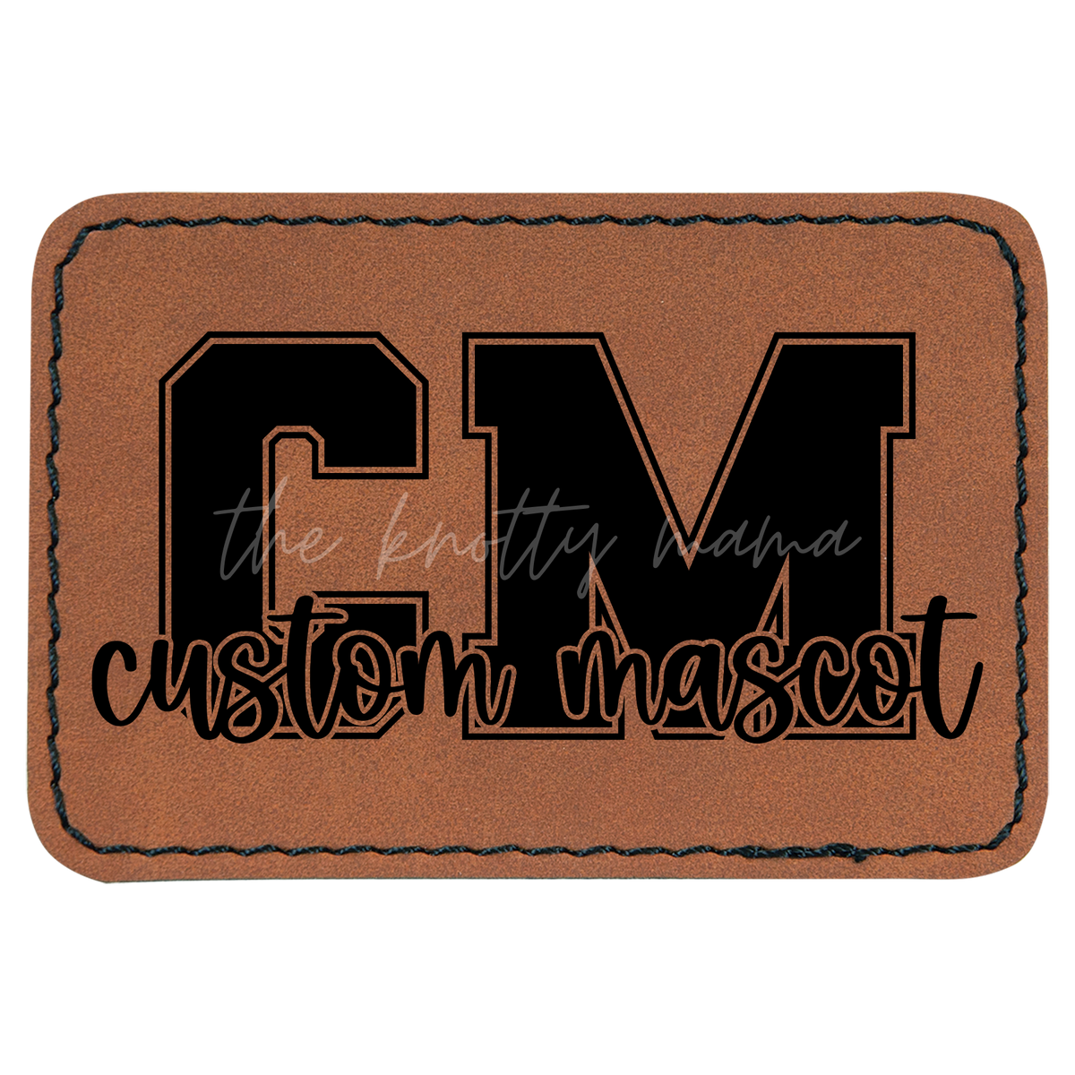 Custom Mascot Letter Patch – The Knotty Mama