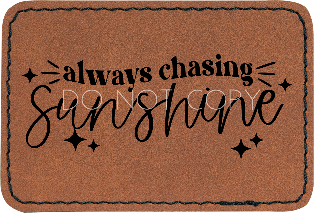 Always Chasing Sunshine Patch – The Knotty Mama