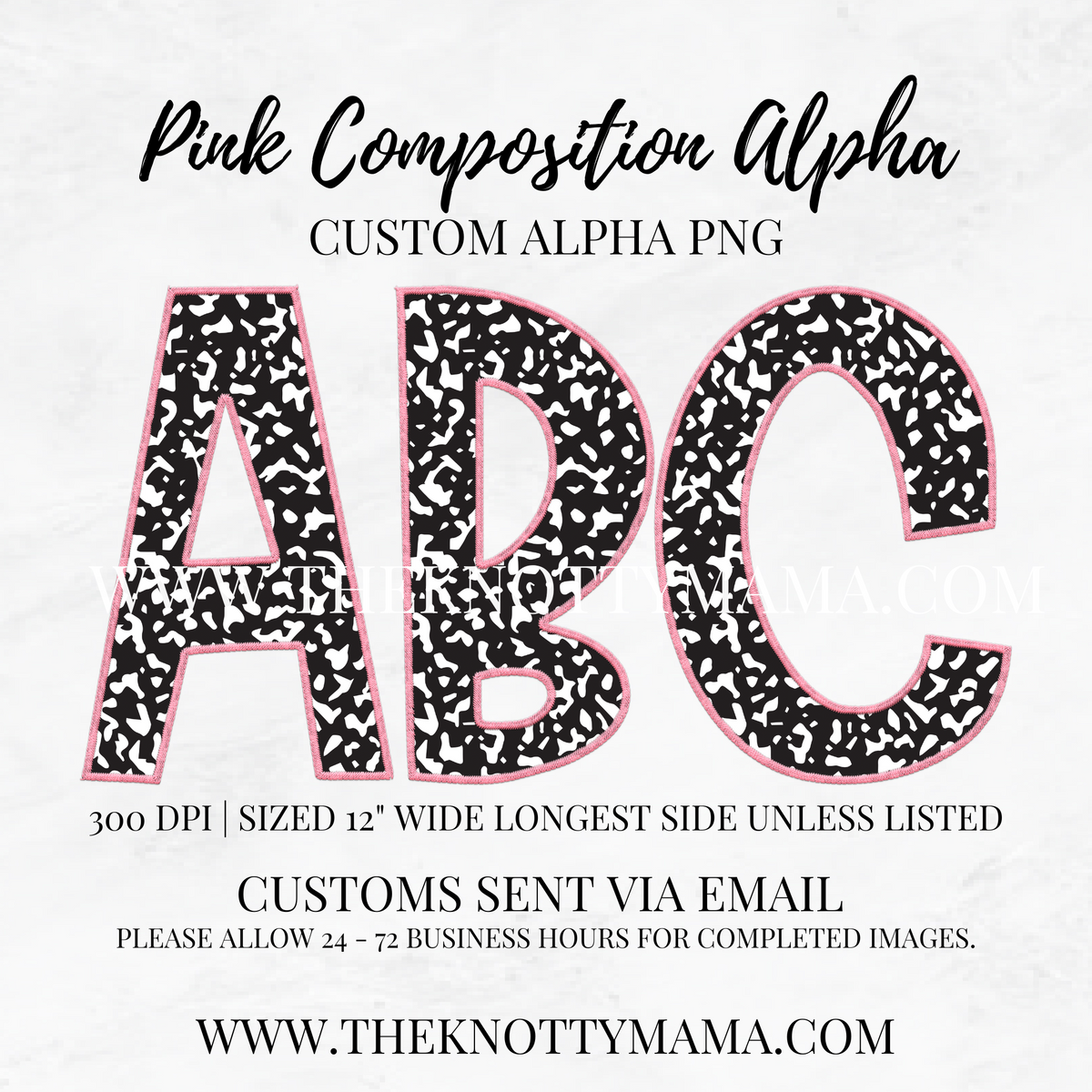 Pink Composition Alpha Custom PNG – The Knotty Mama