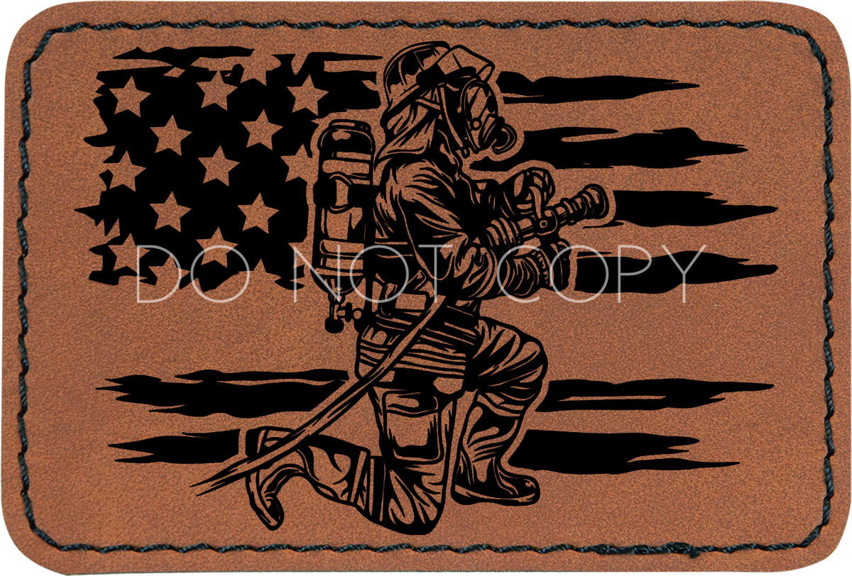 Firefighter Flag Patch – The Knotty Mama