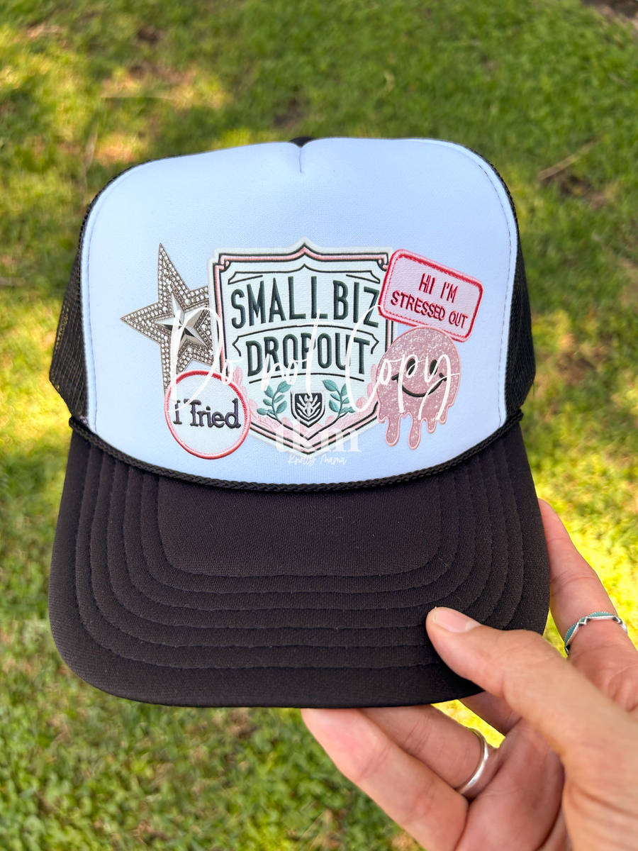 Small Biz Dropout Trucker Hat – The Knotty Mama