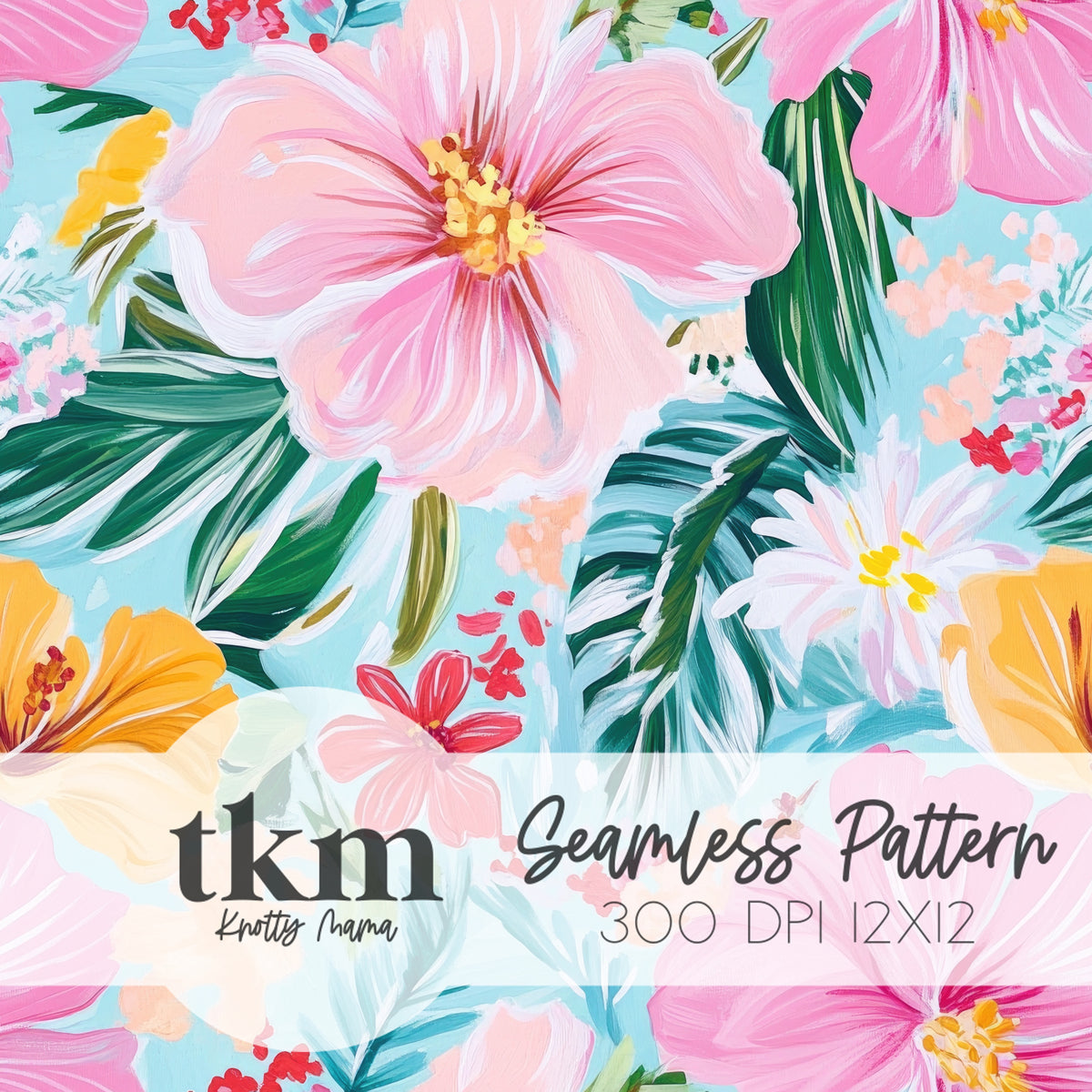 Island Bloom Seamless Pattern – The Knotty Mama