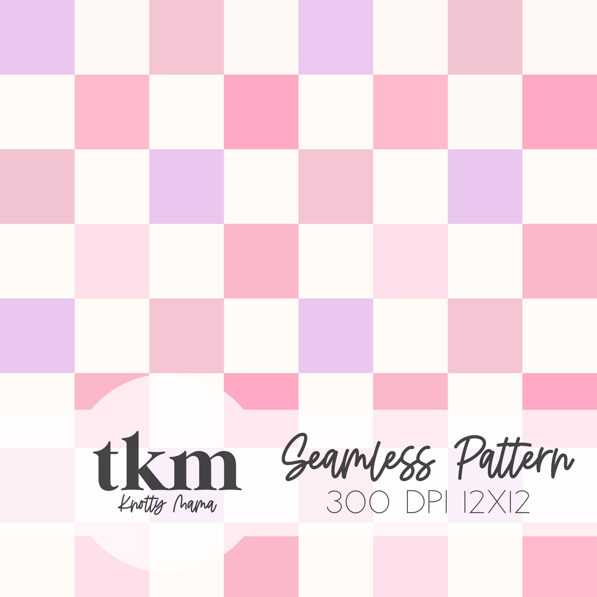 Mixed Pink Checkered Seamless Pattern EXCLUSIVE – The Knotty Mama