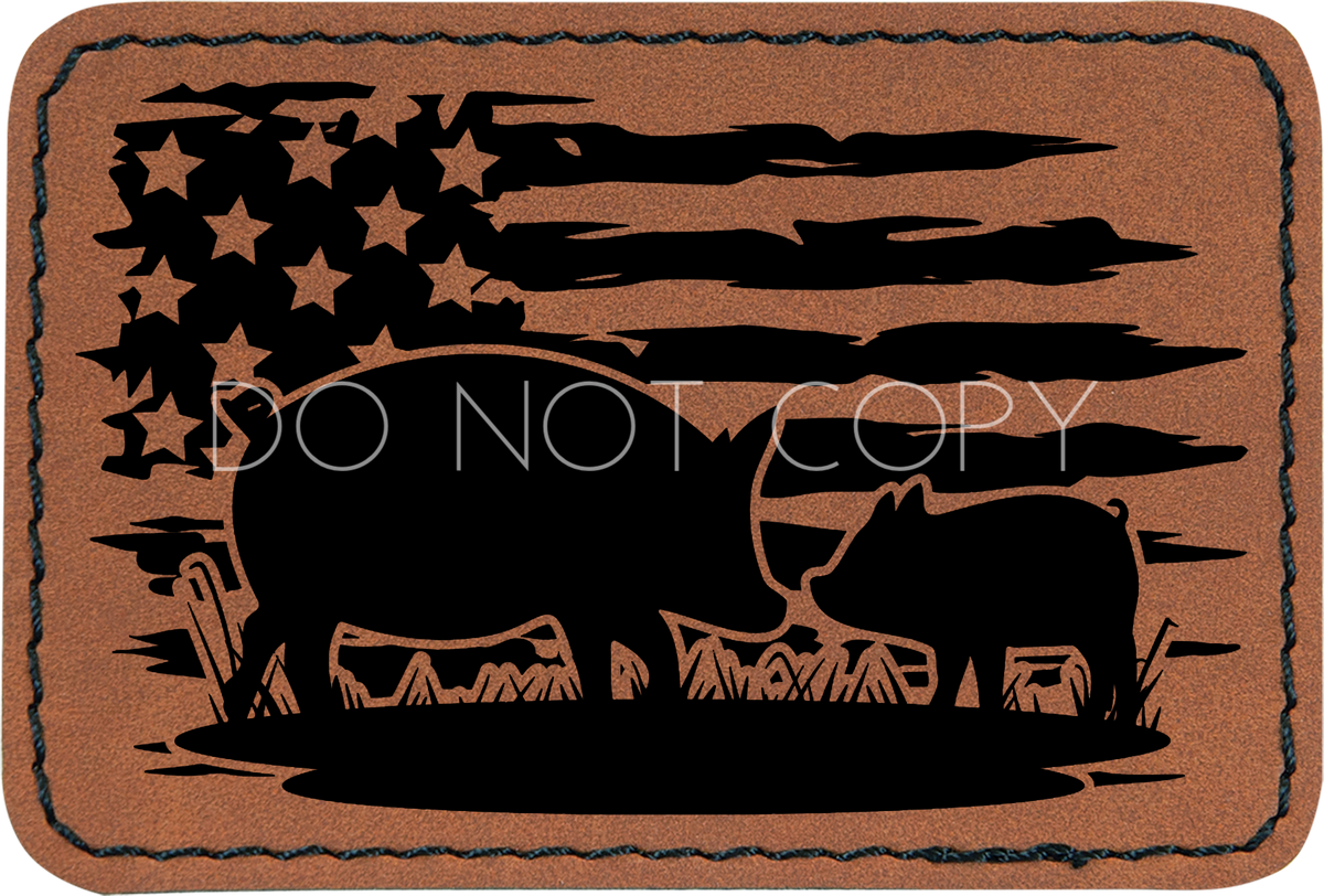 Pig Flag Patch – The Knotty Mama