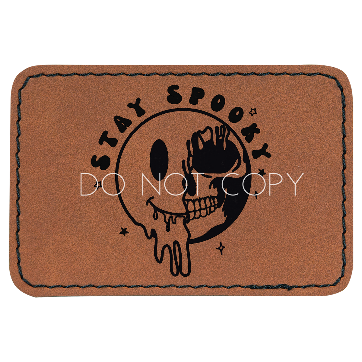 Stay Spooky Melted Smiley Patch – The Knotty Mama