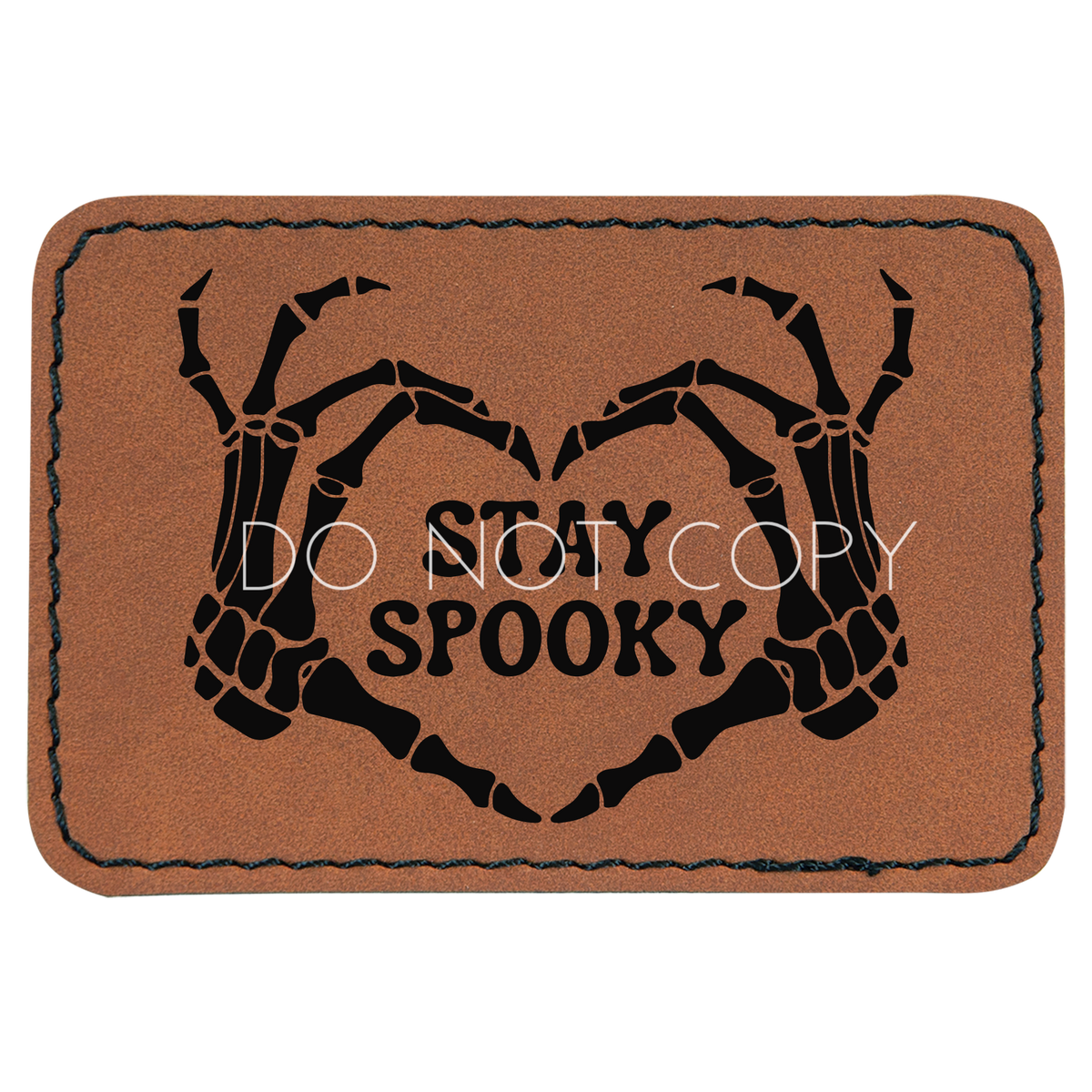 Stay Spooky Skeleton Heart Hands Patch – The Knotty Mama
