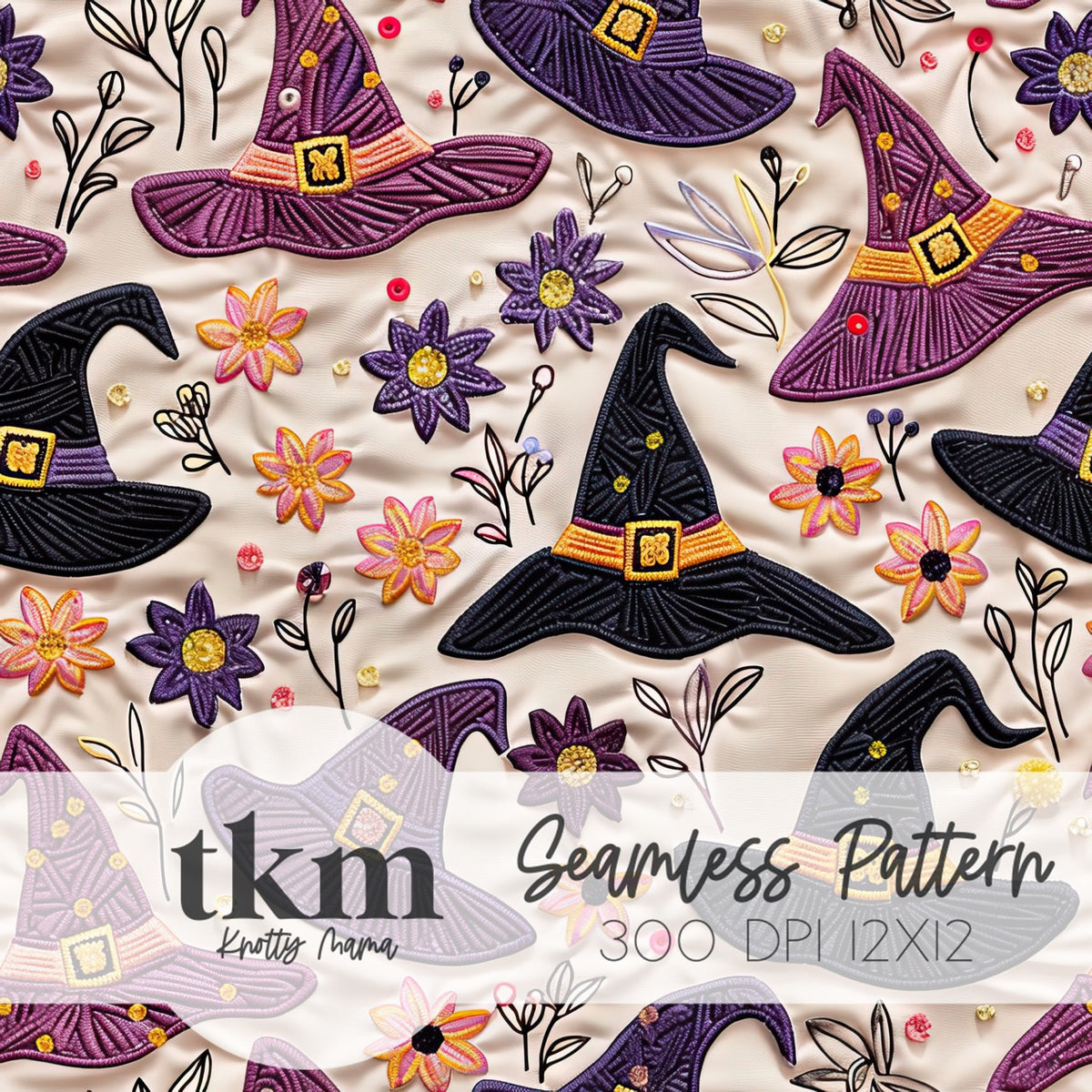 Witchy Florals Seamless – The Knotty Mama