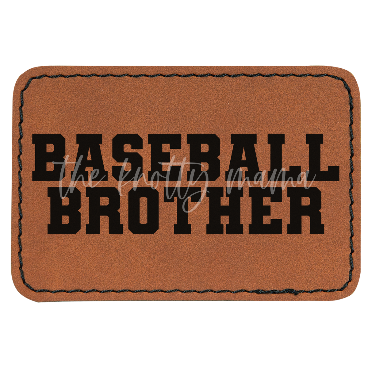 Baseball Brother Patch – The Knotty Mama