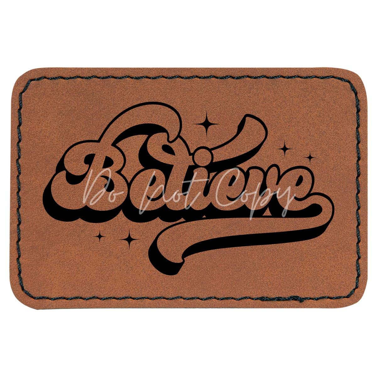 Retro Believe Outline Patch – The Knotty Mama