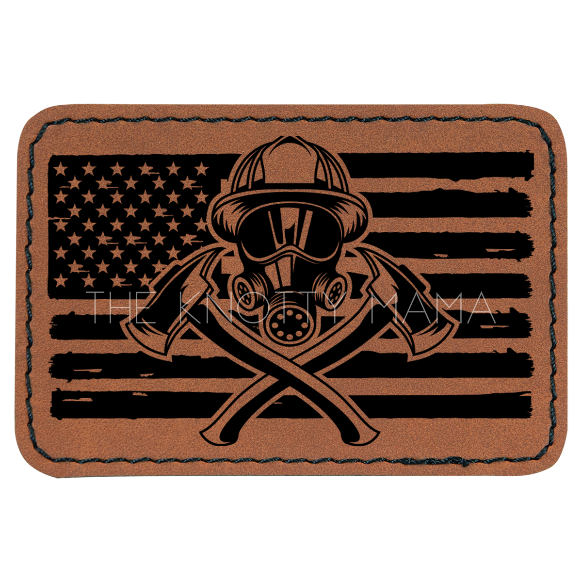 Firefighter Flag Patch – The Knotty Mama