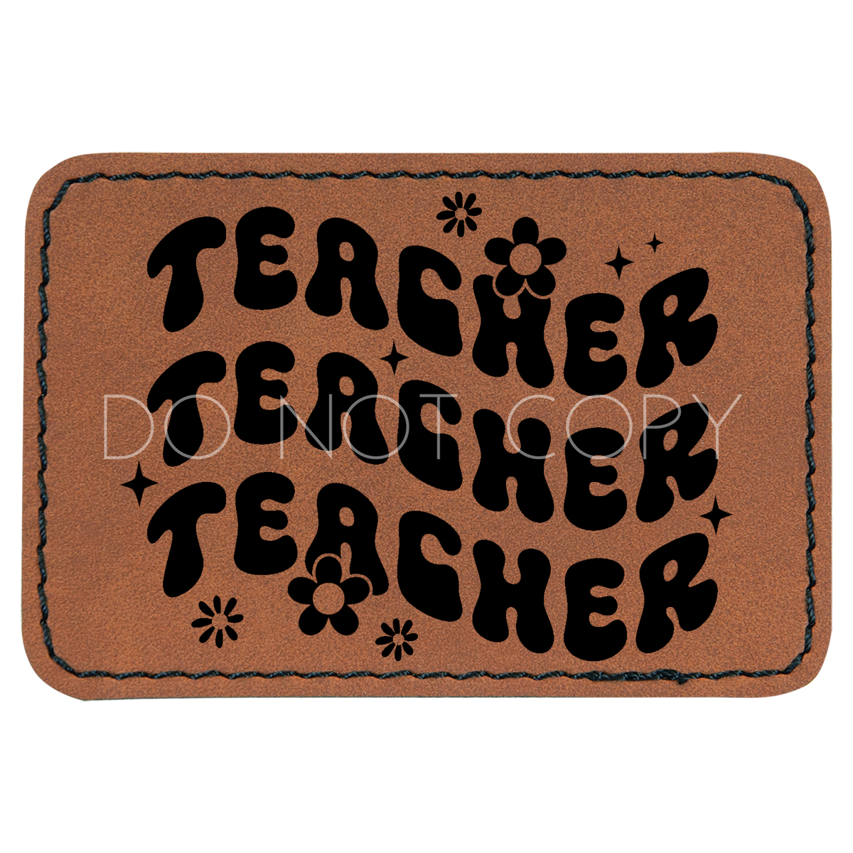 Floral Retro Teacher Patch – The Knotty Mama
