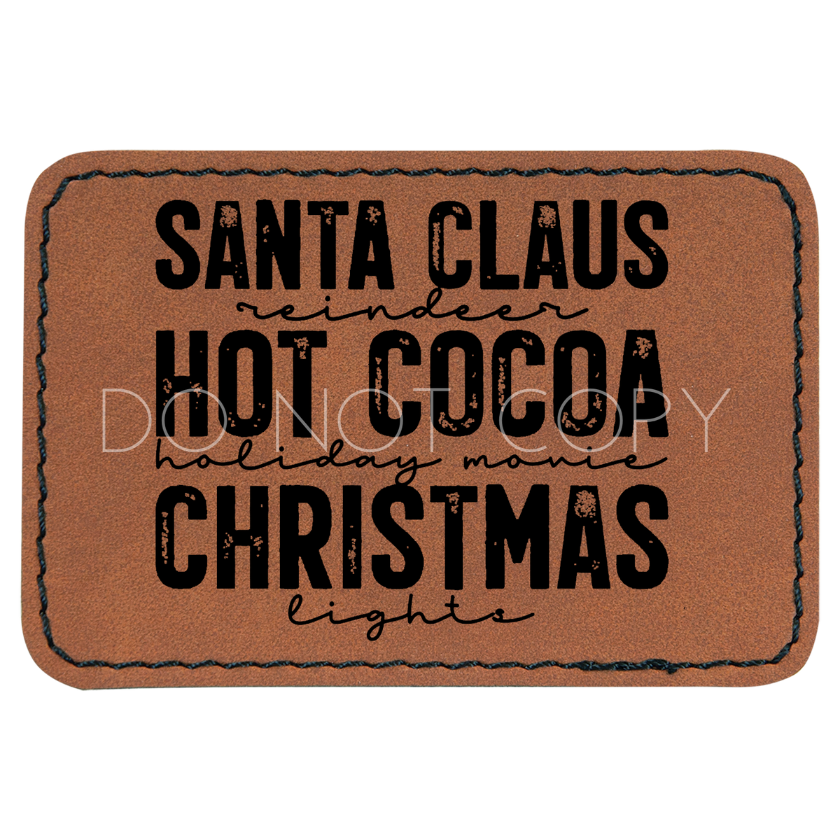 Santa Claus, Hot Cocoa, Christmas Patch – The Knotty Mama