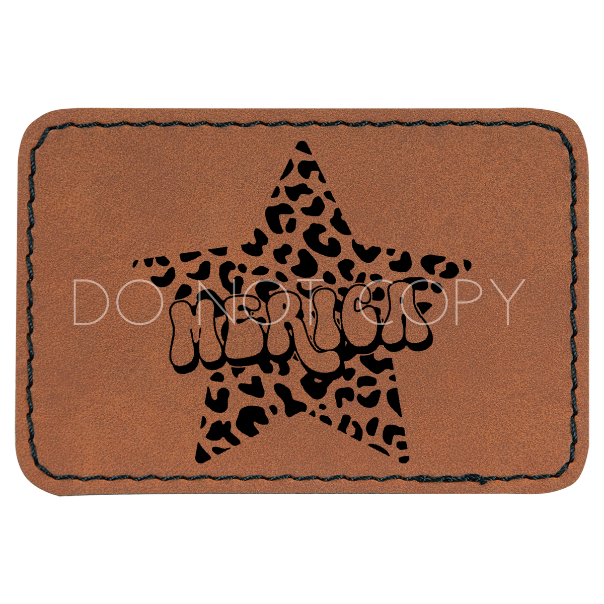 Leopard 'Merica Star Patch – The Knotty Mama