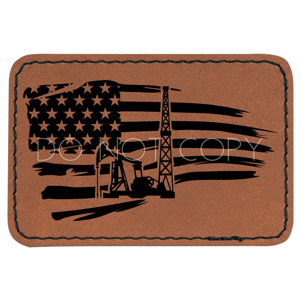 Oilfield Distressed Flag Patch – The Knotty Mama