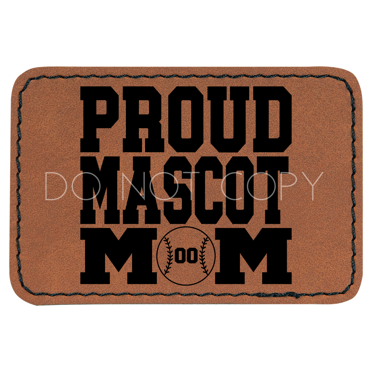 Proud Baseball/Softball Mascot Mom Patch – The Knotty Mama
