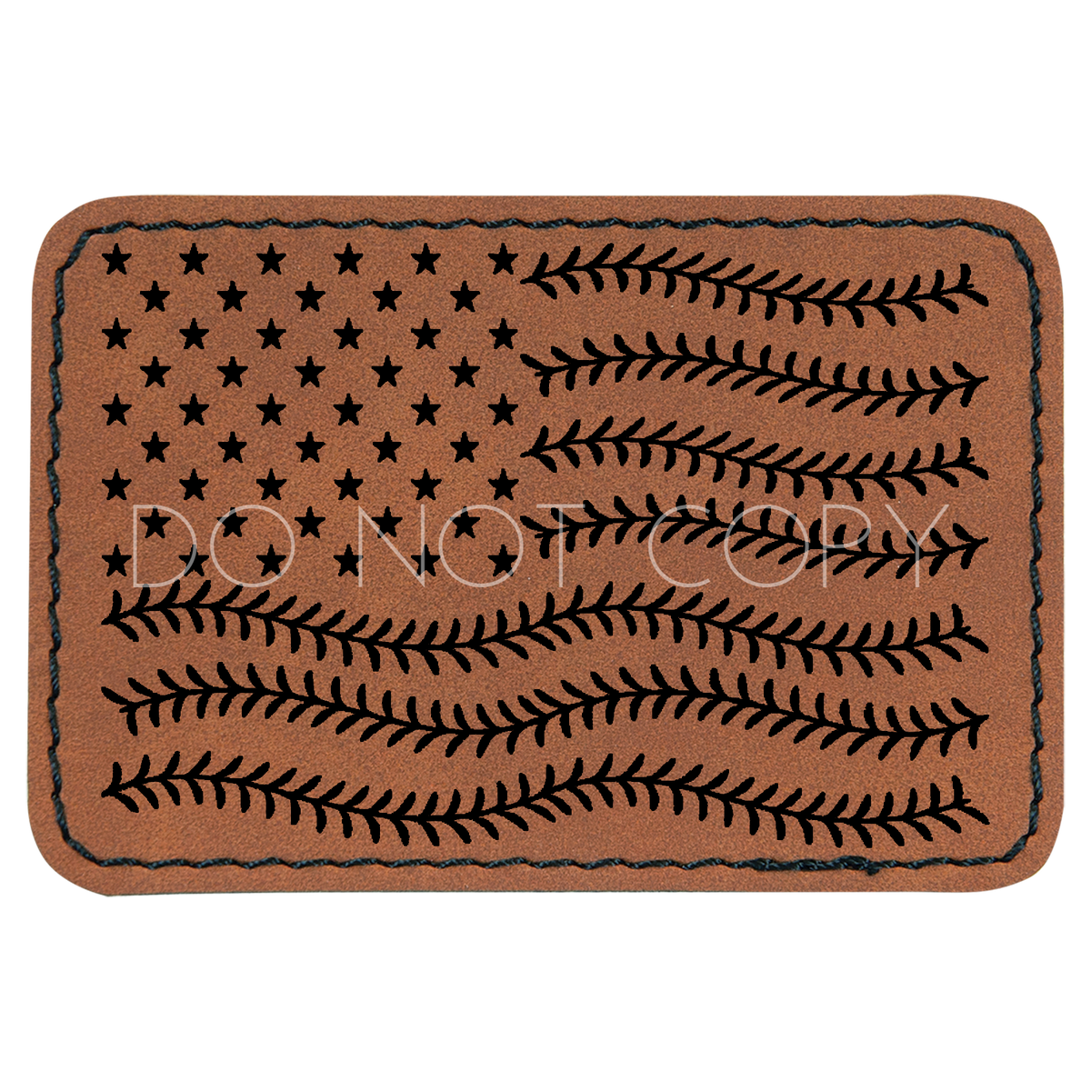 Wavy Baseball/Softball Stitching Flag Patch – The Knotty Mama