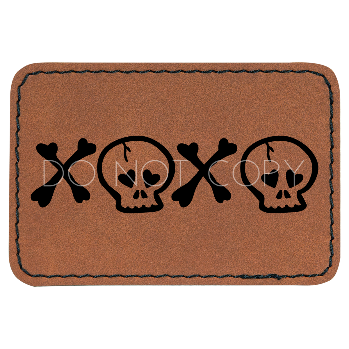 XOXO Skull Patch – The Knotty Mama